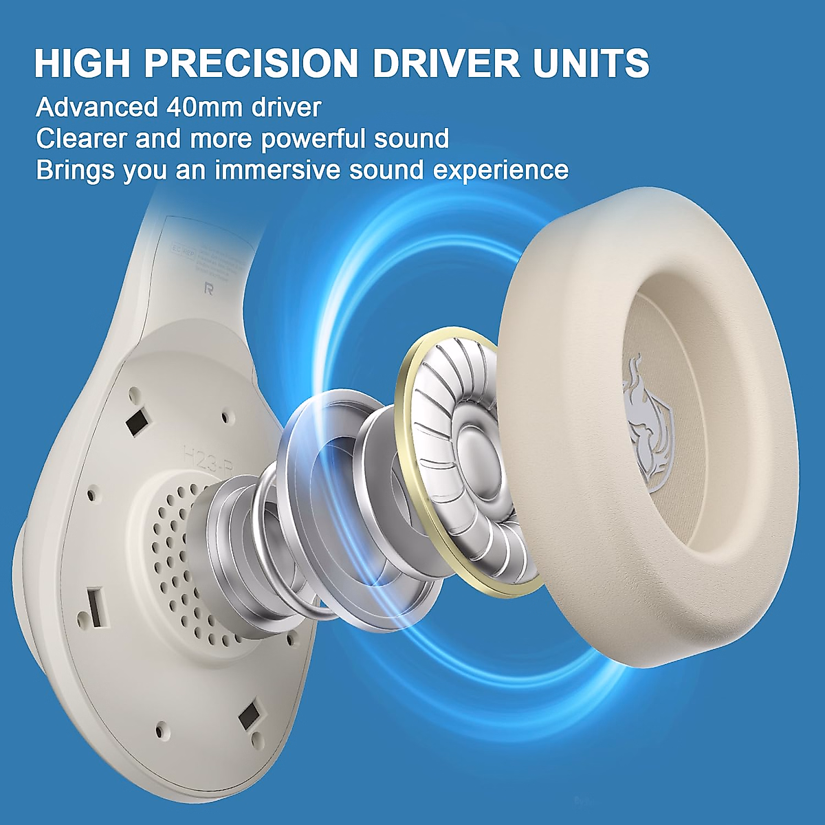 Gaming Headset for PS5 PS4 PC, Wired Headsets with 7.1 Surround Sound, H-7 Gaming Over Ear Headphones with Noise Cancelling Flexible Mic Memory Earmuffs, for PC/PS5/PS4/XboxSeries X/S/Switch (White)