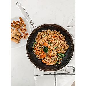 Black Cube CeramicQR Cookware Made In France Quick Release Chef's Pan/Wok - 9.5-Inch - Stainless Steel Wok Pan - Induction Wok Pans Hybrid Cookware