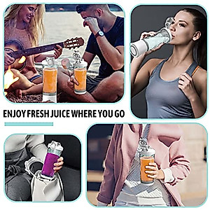 Portable Blender, Personal Size Juicer Blender for Shakes and Smoothies 20 Oz Travel Blender USB Rechargeable Mini Blender with 6 Blade for Home, Kitchen, Office, Sports