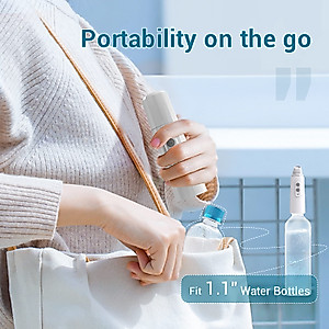 EVAWOO Portable Bidet Sprayer Automatic, Handheld Personal Electric Portable Bidets Toilet Sprayer Bidet IPX7 Waterproof Upside Down Bottle Squirter for Travel, RV Camp, Women Men, USB Rechargeable