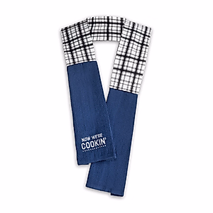 DEMDACO Now We're Cookin' Royal Blue 69 inch All Cotton Kitchen Boa