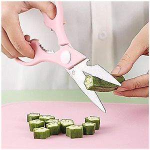 Mini Travel Cutting Board Set, 4 Pcs Portable Mini Camping Plastic Cutting Board & Knife, Fruits & Vegetable Peeler Scissors(Pink)