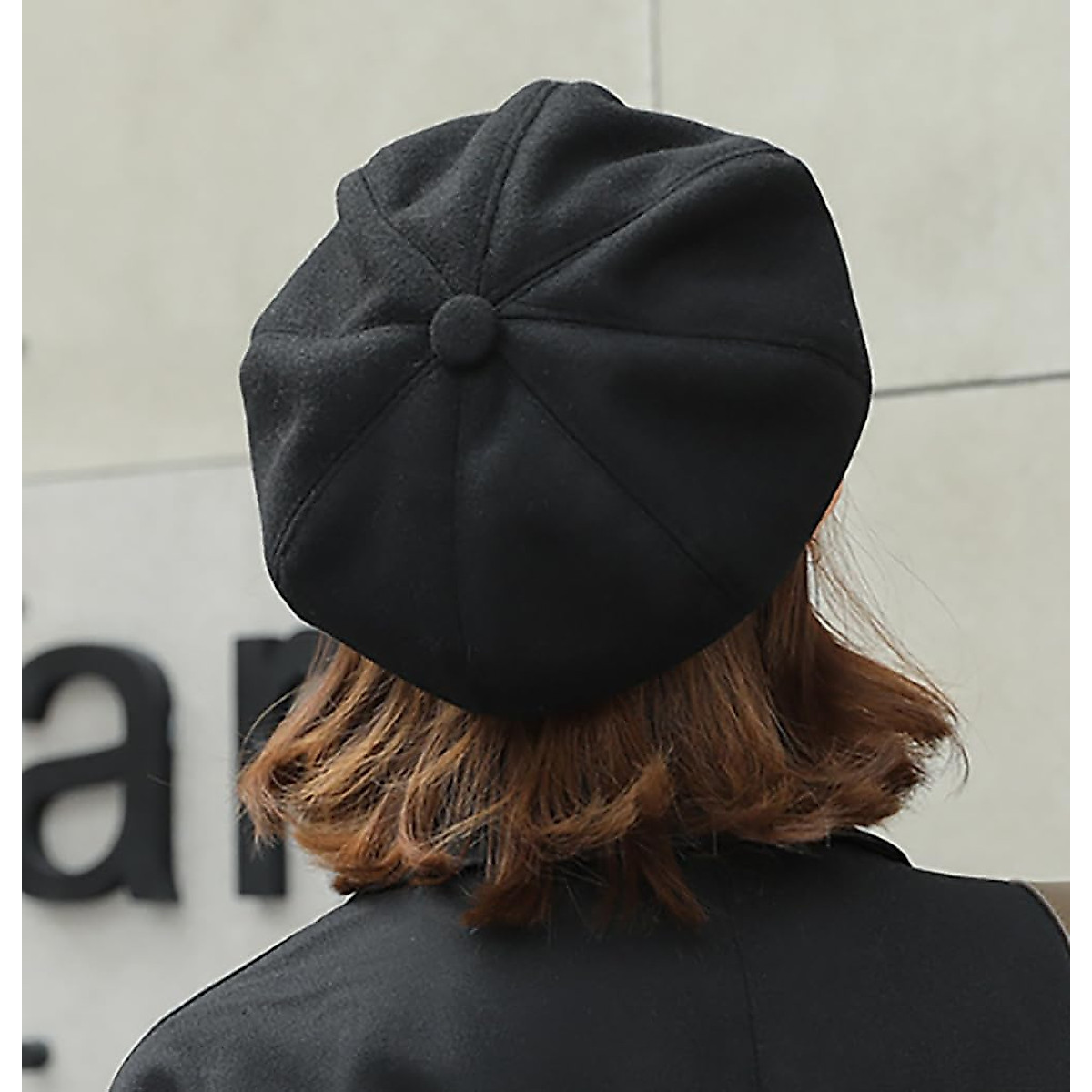 Newsboy Hats for Women, Women Newsboy Hat Trucker Hat Beret Newsboy Caps Retro Fashion Winter Hats for Women 2023 A Black