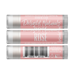 Delight Naturals Smooth Sippin' White Wine Lip Balm Gift Set - Chardonnay, Rosé, Moscato, and Champagne