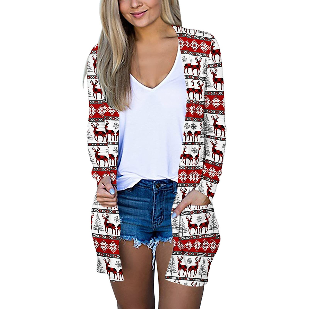 Black Knit Cardigan for Women Womens Sweaters Cardigan Leopard Print Cardigan for Women Womens Short Sleeve Sweaters Amazon Coupons and Promo Codes Womens Summer Tops Clearance Todays Womens Fashion