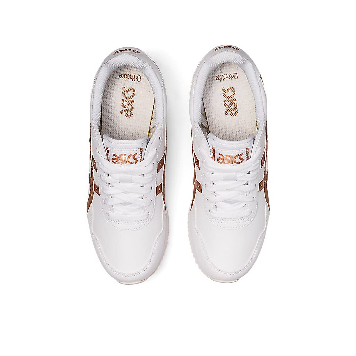 ASICS Women's Tiger Runner Sportstyle Shoes, 8, Cream/Dried Leaf Green