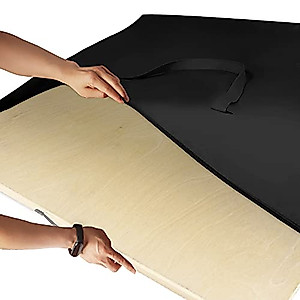 ZKOO Large Size Art Portfolio Tote with Nylon Shoulder, Poster Board Storage Bag, 24"X 36" Student Art Work Portfolio Case