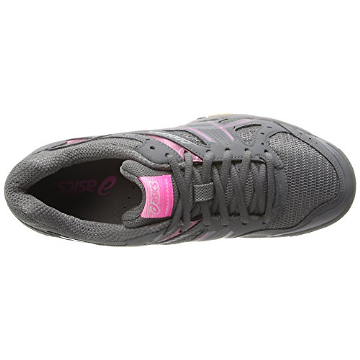 ASICS Women's Gel 1150V Volley Ball Shoe,Smoke/Knock Out Pink/Silver,8 M US