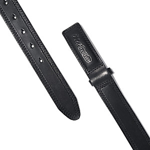 Carhartt Men's Big & Tall Casual, Available in Multiple Styles, Colors & Sizes, Bridle Leather Scratchless Belt (Black), 38