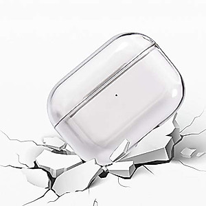 Fox Clear Hard Plastic AirPods Pro Case Full Protective Cover Skin Compatible with AirPods 3 Charging 2019 Case