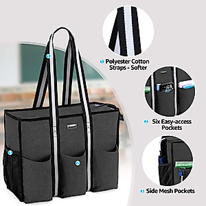 Trunab Nurse Tote Bag for Work, 15.6" Laptop Bag with Multiple Pockets for Hospice Visit, Home Health Care, Nursing Students