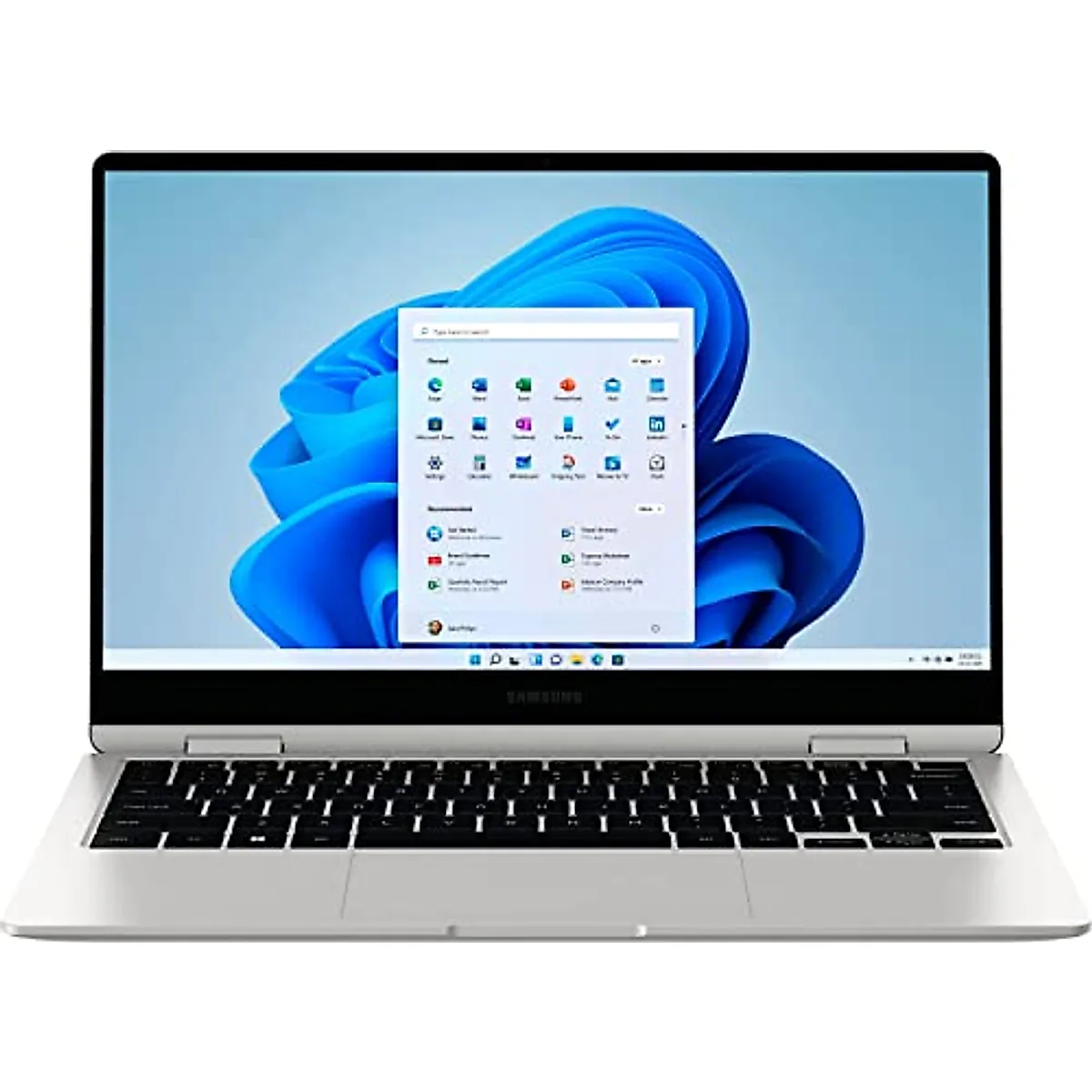 Samsung Galaxy Book2 360 13 2-in-1 Laptop 13.3" FHD AMOLED Touchscreen 12th Generation Intel 10-Core i7-1255U 16GB RAM 512GB SSD Backlit Keyboard Fingerprint Reader Thunderbolt USB-C HDMI Win11 Silver