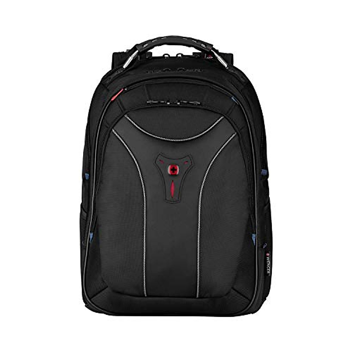 SwissGear Carbon II Black Notebook Backpack-Fits Apple MacBook Pro 15 inch and 17 inch