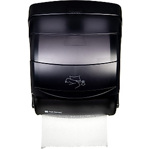 San Jamar T850TBK Black Pearl Integra Plastic Lever Roll Towel Dispenser