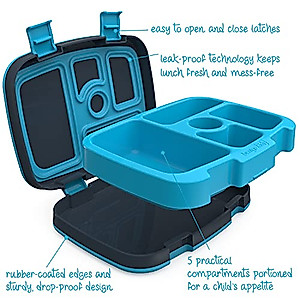 Bentgo Prints Insulated Lunch Bag Set With Kids Bento-Style Lunch Box (Dinosaur)