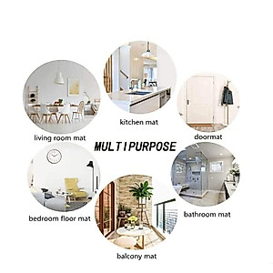 European Modern Medieval Rugs, Abstract Bohemian Arched Geometric Art Indoor Non-Slip Kids Rugs, Machine Washable Breathable Durable Carpet for Front Entrance Floor Decor-4x6ft