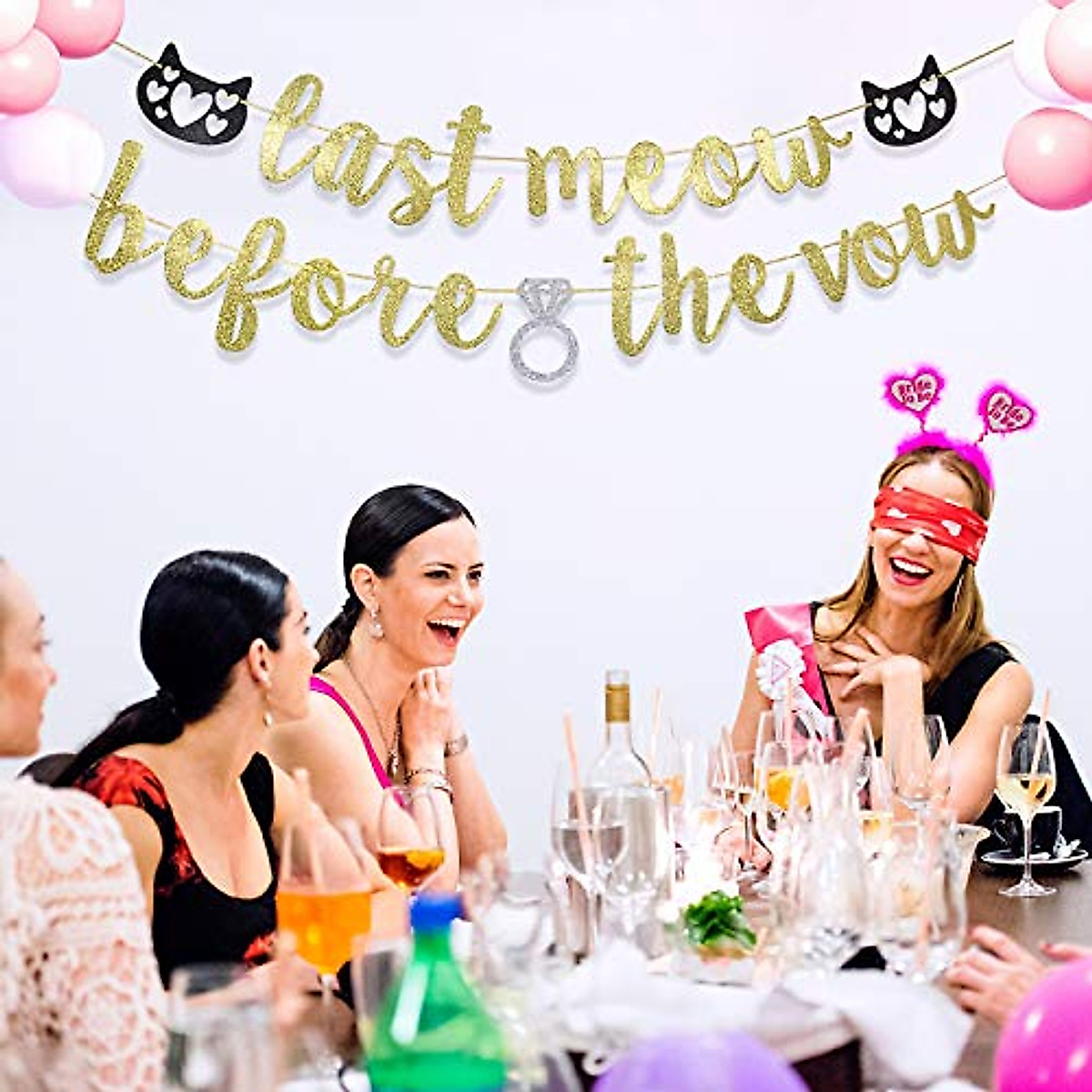 Last Meow Before the Vow Banner, Cat Lover Banner, Cat Themed Bachelorette Banner, Cat Hen Party Banner, Bridal Shower, Bachelorette,Engagement Party Decor