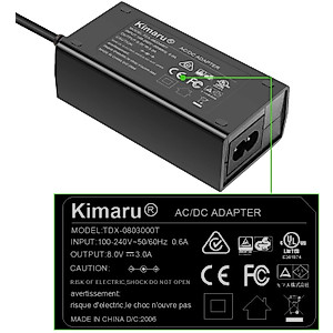 Kimaru AC-PW20 Power Supply Adapter NP-FW50 Dummy Battery Kit for Sony Alpha ZV-E10 A6000 A6100 A6300 A6400 A6500 A5000 A5100 A7 A7II A7RII A7S A7SII RX10II III IV NEX3/5/6/7 Cameras.