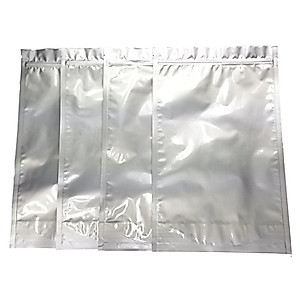 ShieldPro Odor-Proof Zip Seal 5 Mil 1 Gallon Gusseted 10"x16"x4" Aluminum Foil Mylar Bag for Long Term Storage of Food, Herb, Seeds, Organics and Pharma (50)