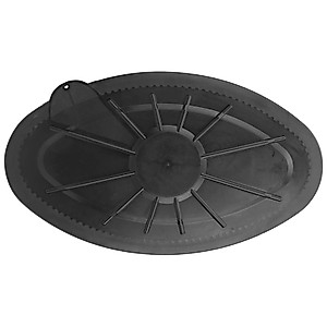 Ymiko Ascend Kayak Accessories Boating Parts Field and Stream Eagle 12 lids Cover Hatch 10 inch Round Oval for Ocean Hole nexxus 17.5 by Storage lid Rubber