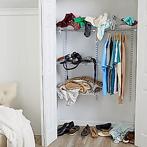 Rubbermaid Cleverstore 41 Quart Plastic Tote Container Bin with Latching Lid and Handles for Reusable, Stackable Home Office Storage, Clear (4 Pack)