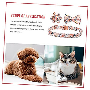 Ipetboom 1 Set Pet Collar Kitten Collars Choker Chain for Dogs Flower Necklace Breakaway Pet Collar Cat Strap Collar Pet Safety Strap Puppy Collar Pet Supply Small Cat Collar Lettering Pink