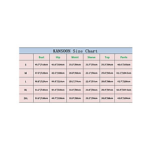 KANSOON Women Sweatsuits Sets Two Piece Outfits Long Sleeve Round Neck Top Sweatpants Tracksuits Sets Loungewear Blue M