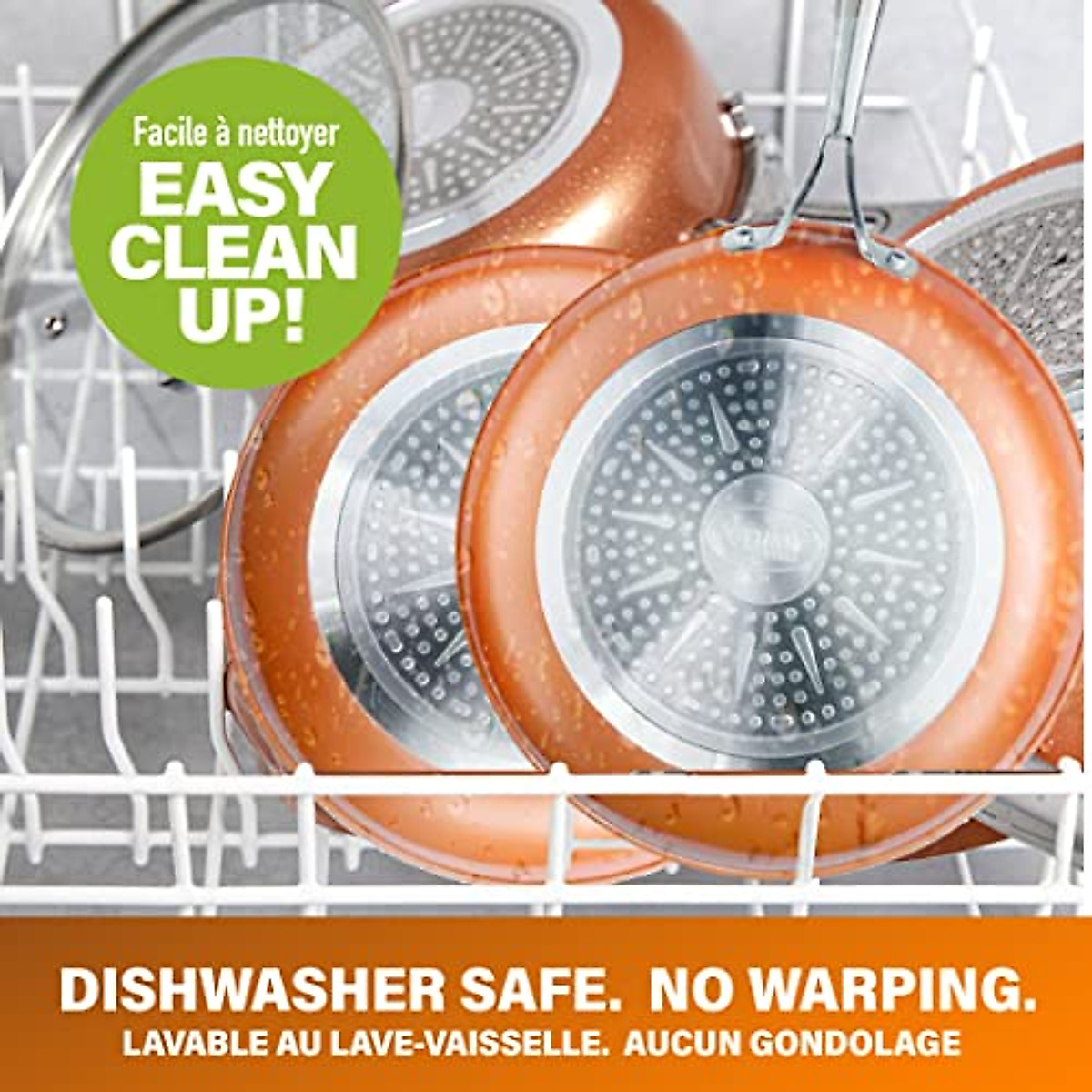 Gotham Steel 10-inch Nonstick Fry Pan Skillet with Ultra Durable Mineral and Diamond Triple Coated 100% PFOA Free, Skillet with Stay Cool Stainless-Steel Handle, Oven & Dishwasher Safe, As Seen on TV