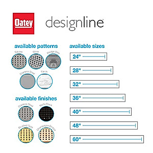 Designline 24 in. Stainless Steel Linear Shower Drain Tile-in Grate