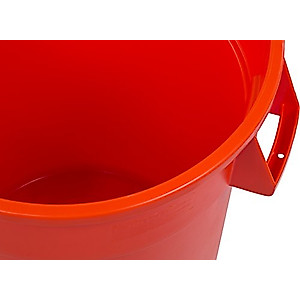 Carlisle FoodService Products 34103224 Bronco Round Waste Container Only, 32 Gallon, Orange