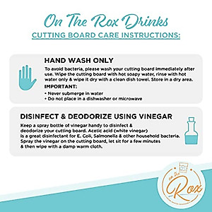 On The Rox Monogrammed Cutting Boards - 9” x 12” A to Z Personalized Engraved Bamboo Board (E) - Large Customized Wood Cutting Board with Initials - Wooden Custom Charcuterie Board Kitchen Gifts