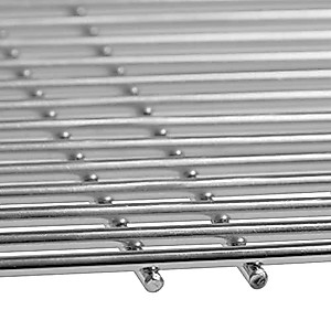 BBQGUYS Signature Stainless Steel Grill Expander Cooking Grate for Kamado Grills - Fits Big Green Egg Large & Kamado Joe Classic - BBQ-KGE-17-SS