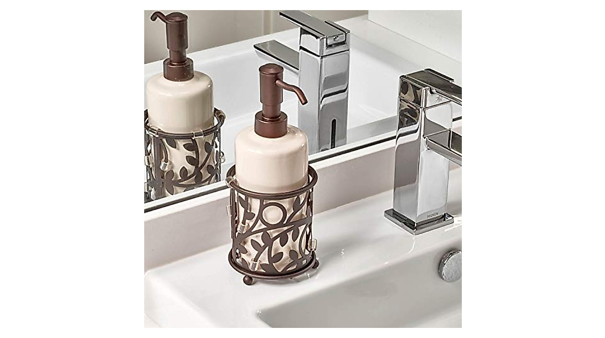 iDesign Ceramic Soap Dispenser - Stylish & Reusable