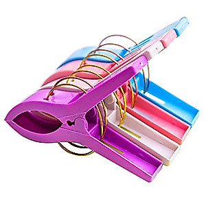 Jumbo Plastic Beach Towel Clips 4 Pack for Keeping Beach Towels Sheets Quilts Clothes for Beach Pool Chair Keep Your Towel from Blowing