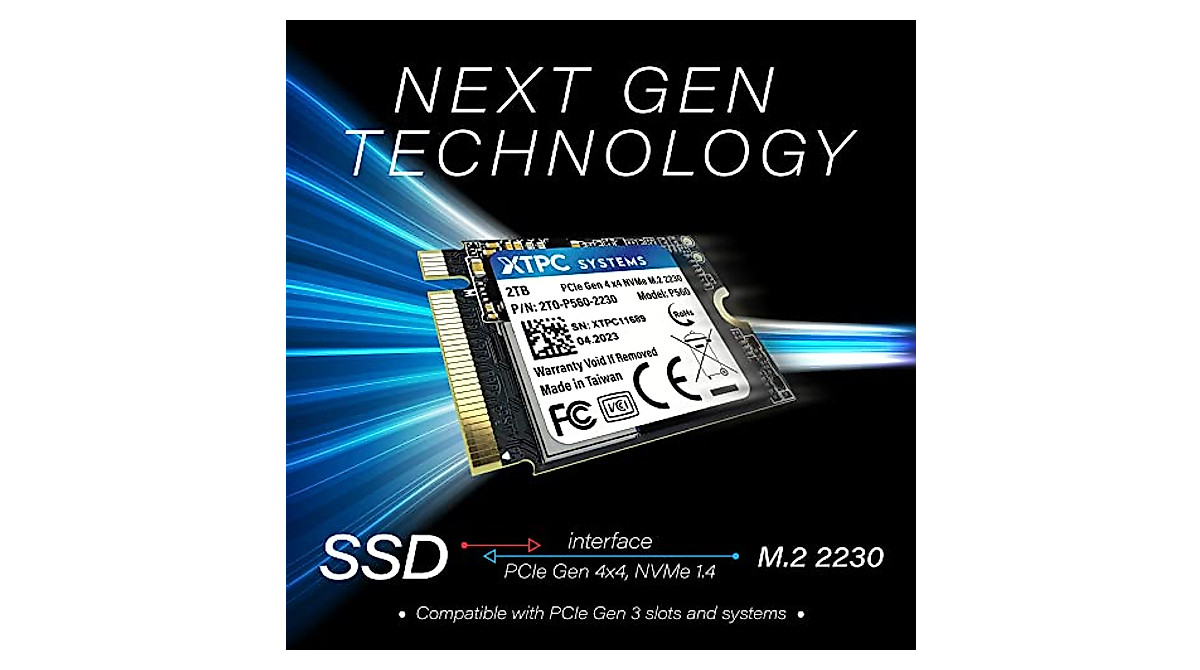 Upgrade to XTPC 2TB P560 NVMe SSD – Fast & Reliable