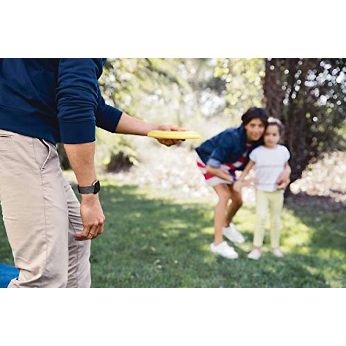 Fitbit Versa Special Edition Smart Watch - Charcoal Woven & Black Band (Renewed)