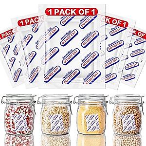 500cc Oxygen Absorbers For Food Storage Individually Wrapped 100 Pack ( 1 Pack Of 1 ) O2 Absorbers Food Grade Oxygen Absorbers for Long Term Food Storage