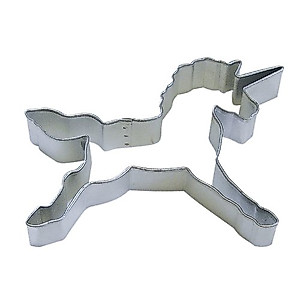 R&M Unicorn 4.5" Cookie Cutter in Durable, Economical, Tinplated Steel