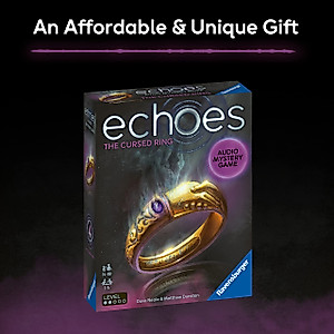 Ravensburger Echoes The Cursed Ring Audio Murder Mystery Game for Adults and Kids Age 14 Years Up
