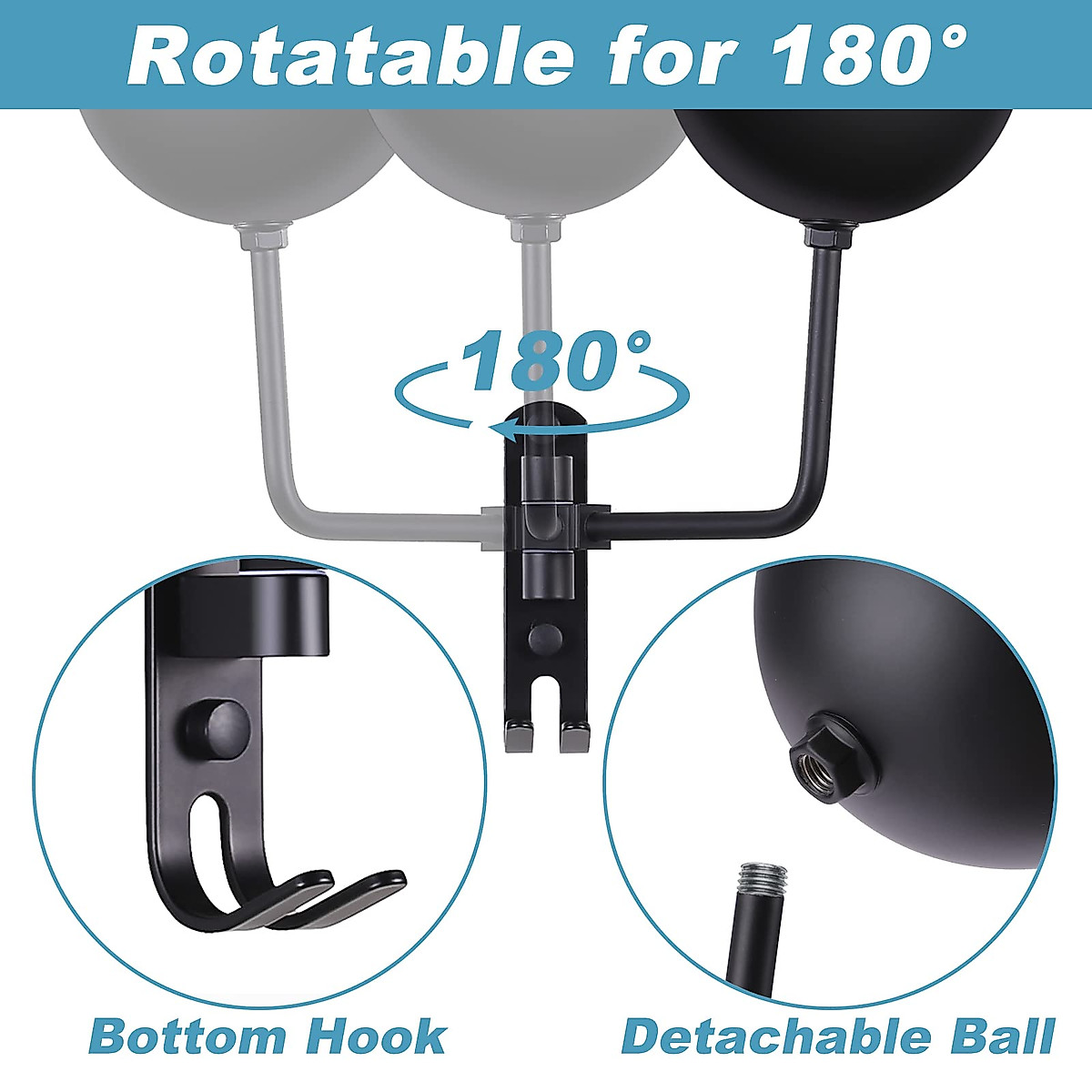 SKIKEN Helmet Holder Rack (White) Wall Mounted, Football Helmet Rack Stand, Wall Motorcycle Helmet Rack, Storage Rack for Motorcycle Jacket, Baseball and Sports Helmet (White, 1Pack)