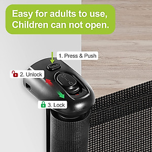 82 Inch Extra Wide Dog Gates for The House Extra Wide Retractable Baby Gates for Dogs Extra Long Baby Gate for Large Openings Outdoor Retractable Gate for Dogs Indoor Extra Large pet Gate Doorway Gate