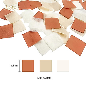 AOBKIAT Boho Wedding Decorations Set,28 PCS Dusty Brown Tissue Paper Pom Poms,Circle Dots Garland Paper Tassels Hanging Backdrop for Baby Shower,Birthday,Bridal Showers,Fall Party Supplies