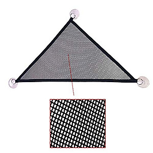 Yamadura Reptile Hammock Lounger & Ladder Accessories Set for Large & Small Bearded Dragons Anole Geckos Lizards or Snakes (Triangle, 19×13×13 inch, 2 Pack)