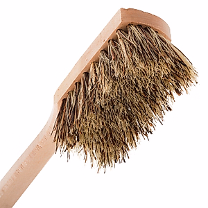 Redecker Wheel Brush, Extra-Long Handle, Scrub Boots/Shoes and Car Tires, Beechwood and Durable Union Fiber, 17-3/4 Inches, Made in Germany