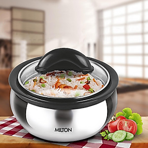 Milton Clarion 2000 Steel Casserole, 1900 Ml, Silver