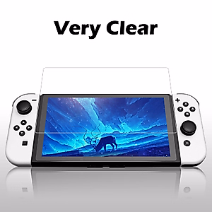 2 Pcs Screen Protectors (Anit Blue,OLED Ver.) for Nintendo Switch Oled,Nintendo Switch Accessories,Nintendo Switch Oled Accessories,Nintendo Switch Oled Screen Protector,Switch Oled Screen Protector