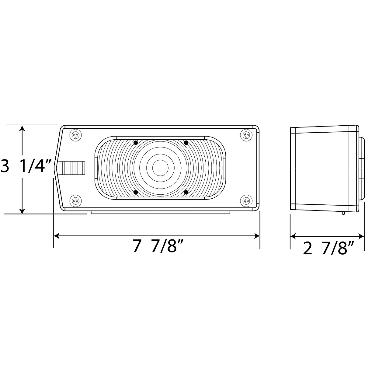 Optronics ST37RS ST-37RS Tail Light with License Light, Red