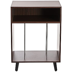 Victrola Vinyl,Metal Entertainment Stand with Record Holder, Espresso (VTA-270S-ESP)