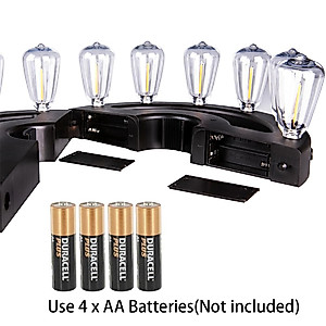 Umbrella Lights, Patio Umbrella Lights Battery Operated with Remote Control, Outdoor Umbrella Pole Light with 12 Warm White 3 Brightness Modes ST38 LED Bulbs, for Backyard Umbrella or Camping