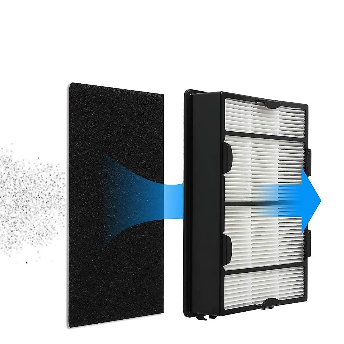 Gazeer True HEPA Filter B (4 Pack) + Carbon Pre Filter(4 Pack) Compatible with Holmes HAPF600 HAPF600D HAPF600D-U2,Replacement Holmes HEPA Air Filter
